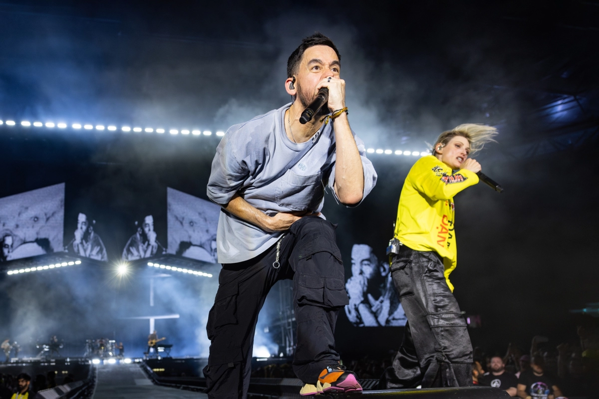 Photos of Linkin Park at Wembley Stadium in London on 28 June 2025 ...